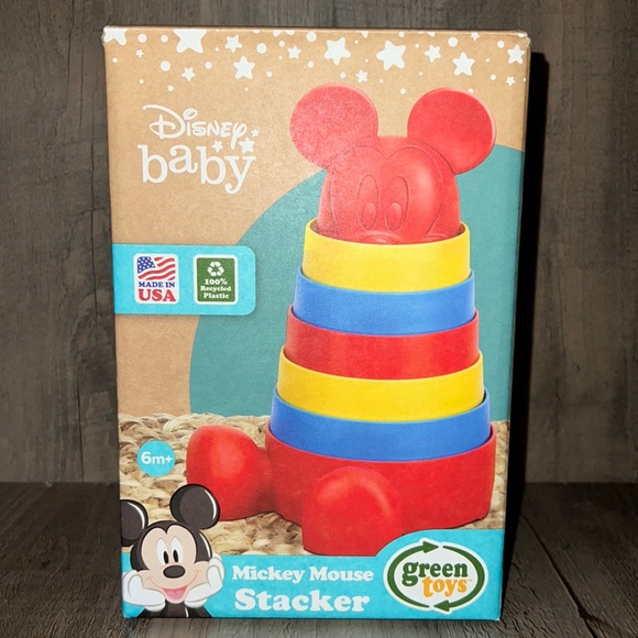 Toys | Green Toys Disney Baby Exclusive Mickey Mouse Stacker Red | Poshmark